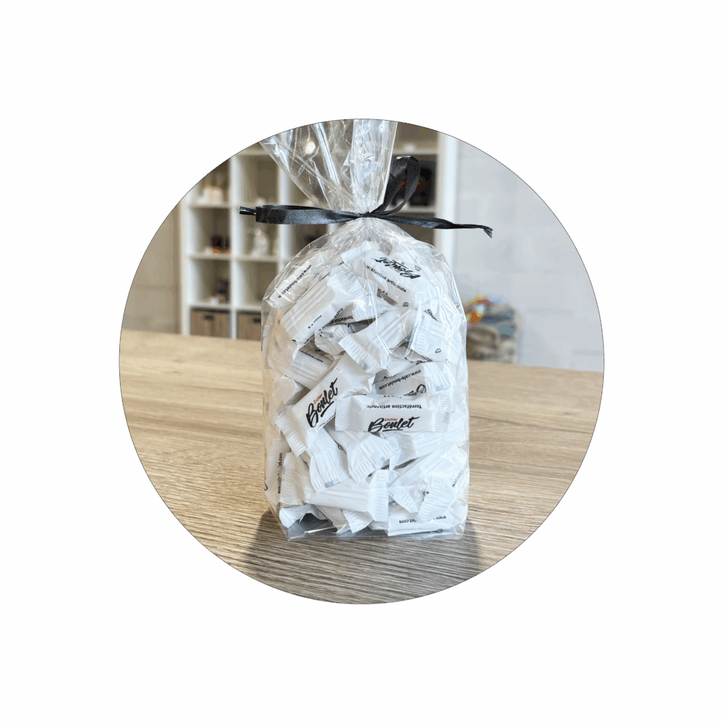 Sachet de sucre blanc en morceaux – 60 unités – Café grain Didier Boulet